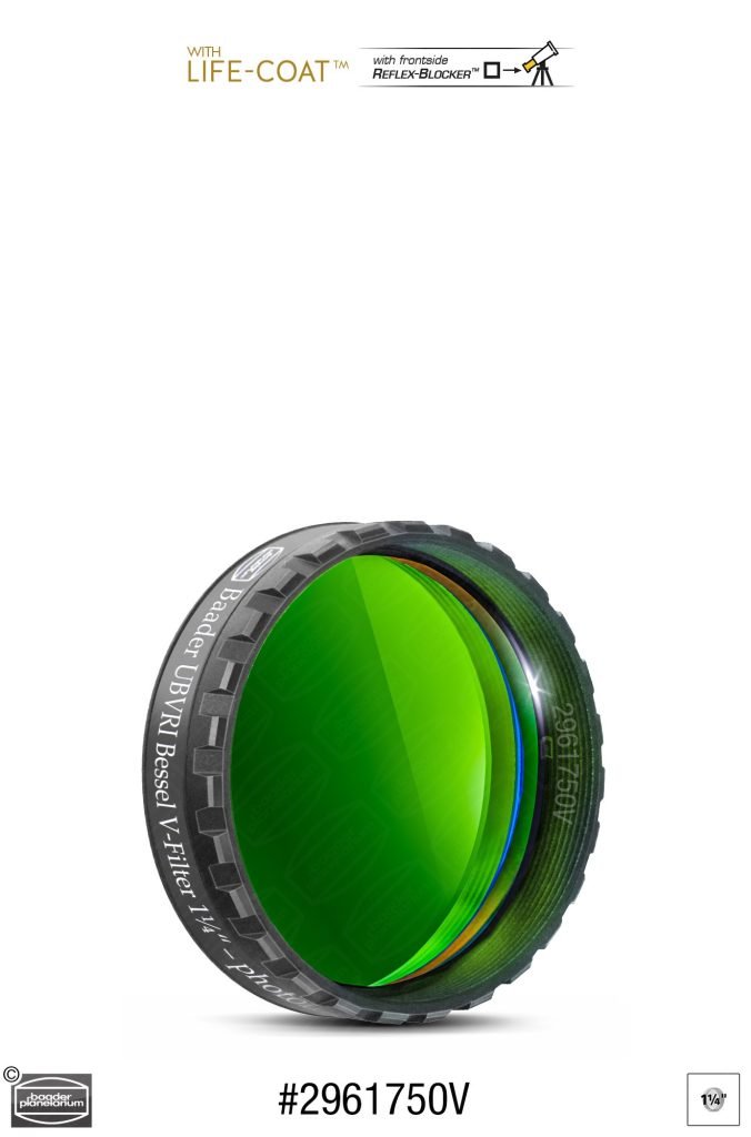 Baader Bessel V Photometric Filter - 1.25 inch - Sidereal - Melbourne ...